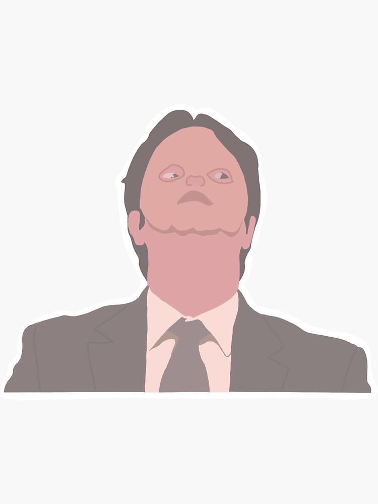 "dwight shrute " Sticker for Sale by sommerroy | Redbubble