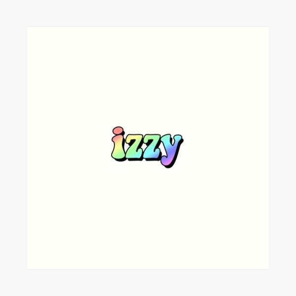 "aesthetic rainbow izzy name" Art Print for Sale by STAR10008 | Redbubble