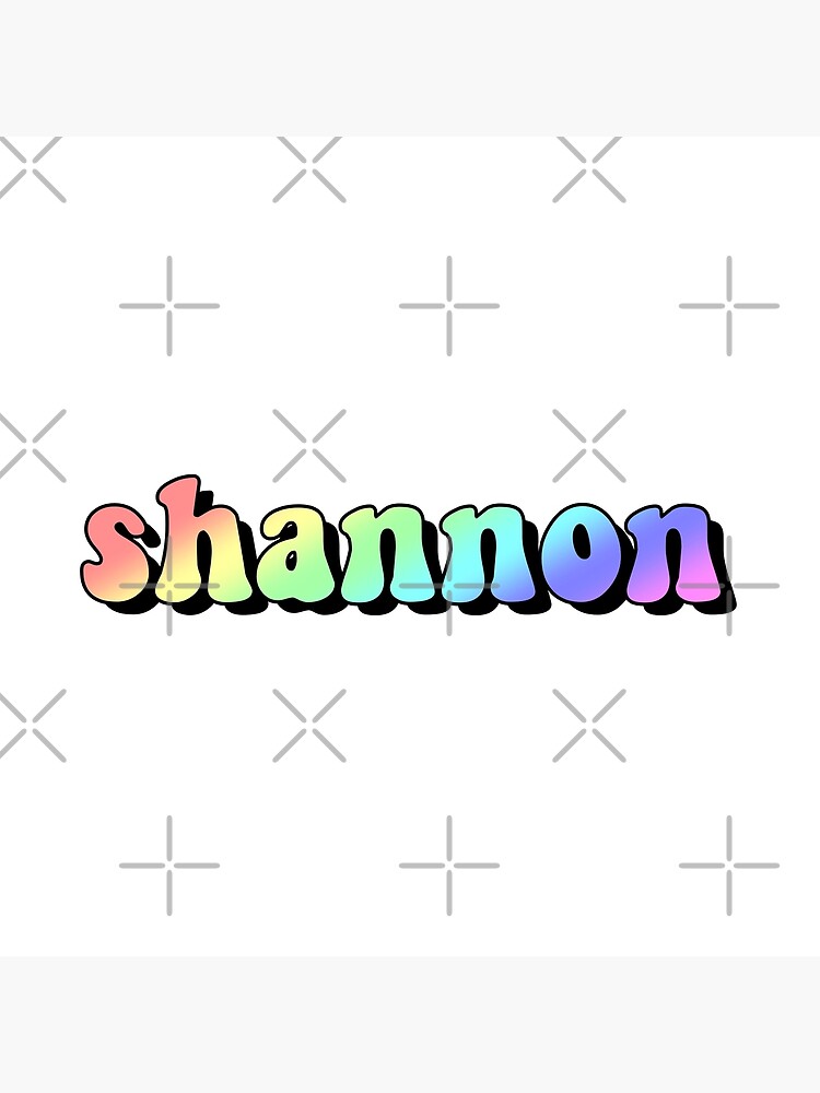 "aesthetic rainbow shannon name" Poster by STAR10008 | Redbubble