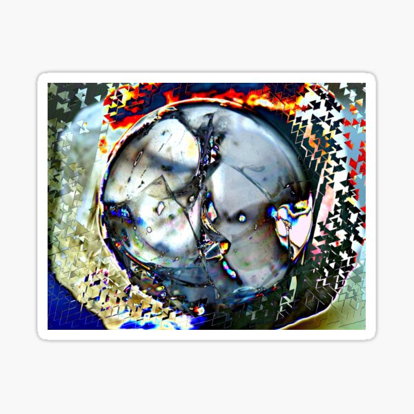 "Broken Color Orb" Sticker by GrudleBay | Redbubble