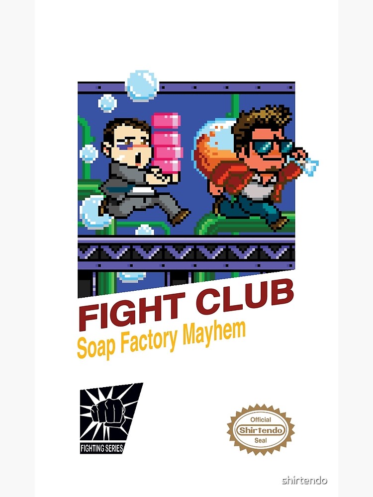 "Fight Club 8 bit Style" Poster for Sale by shirtendo | Redbubble