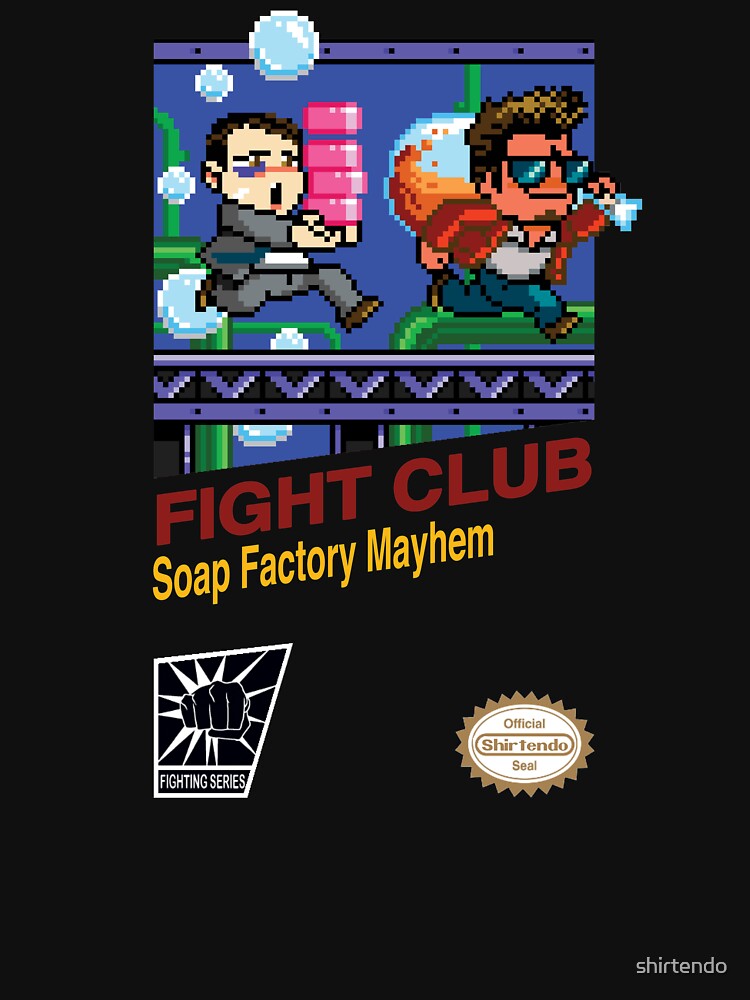 "Fight Club 8 bit Style" T-shirt for Sale by shirtendo | Redbubble ...