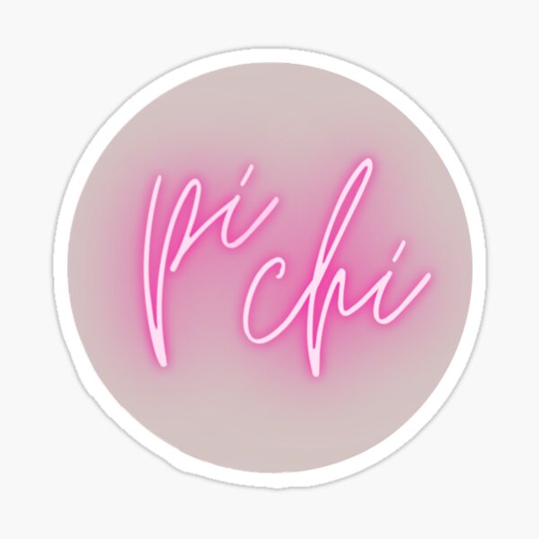 Sticker « Pi Chi Neon », par Sara-B | Redbubble