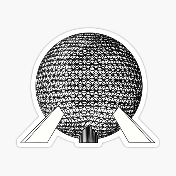 "Epcot ball" Sticker for Sale by meghanzappia | Redbubble