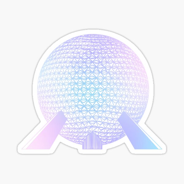 "Colorful Epcot ball" Sticker for Sale by meghanzappia | Redbubble