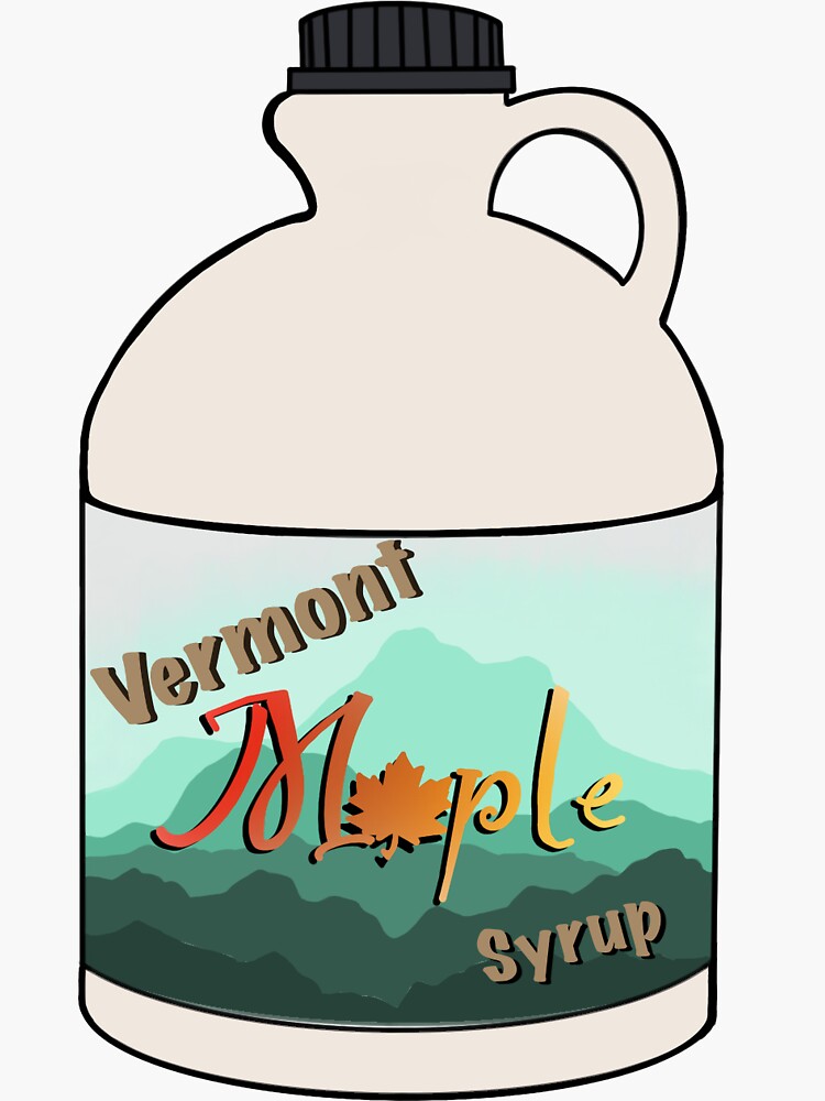 "Vermont Maple Syrup" Sticker for Sale by GhostBabeBoo | Redbubble