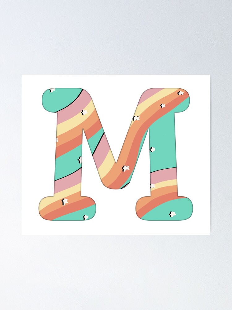 Póster «Letra M Groovy» de KatherineWinner | Redbubble