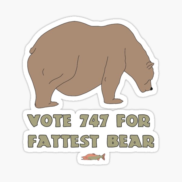 Fat Bear Week Stickers | Redbubble