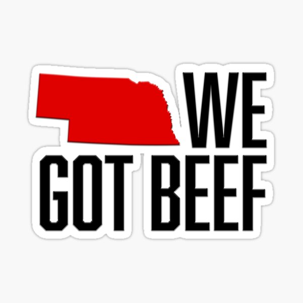 "Nebraska We Got Beef" Sticker by ForgeGraphics | Redbubble