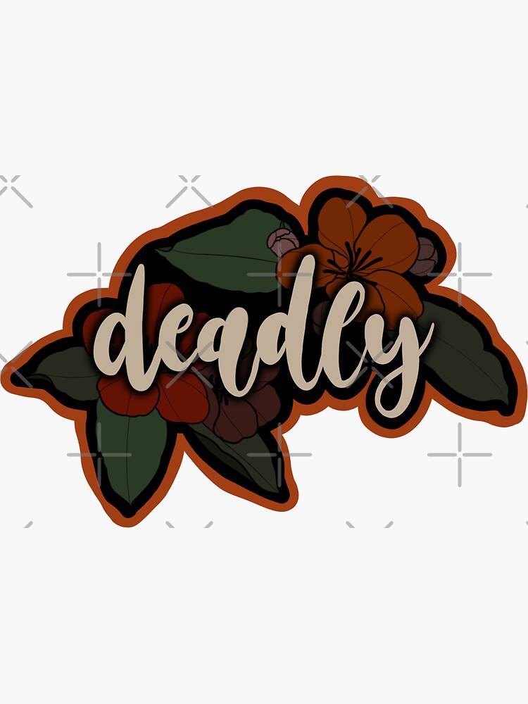 "Deadly" Sticker for Sale by Niibidoon | Redbubble