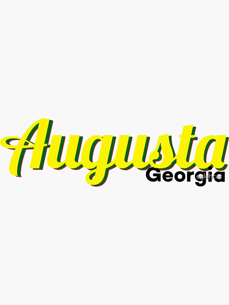"Augusta, Georgia" Sticker by eylehcar | Redbubble