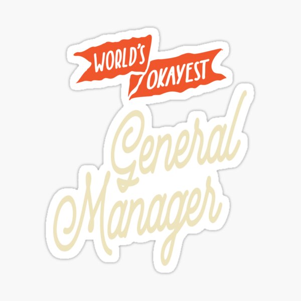 General Manager Stickers | Redbubble