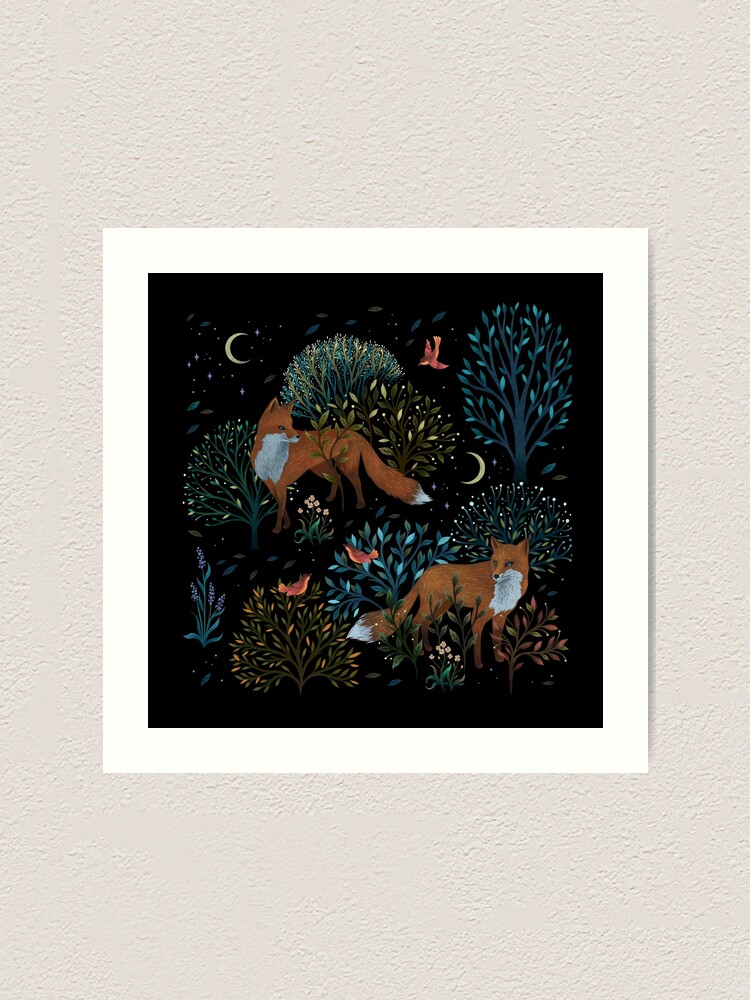 "Forest Fox " Art Print for Sale by episodicDrawing | Redbubble