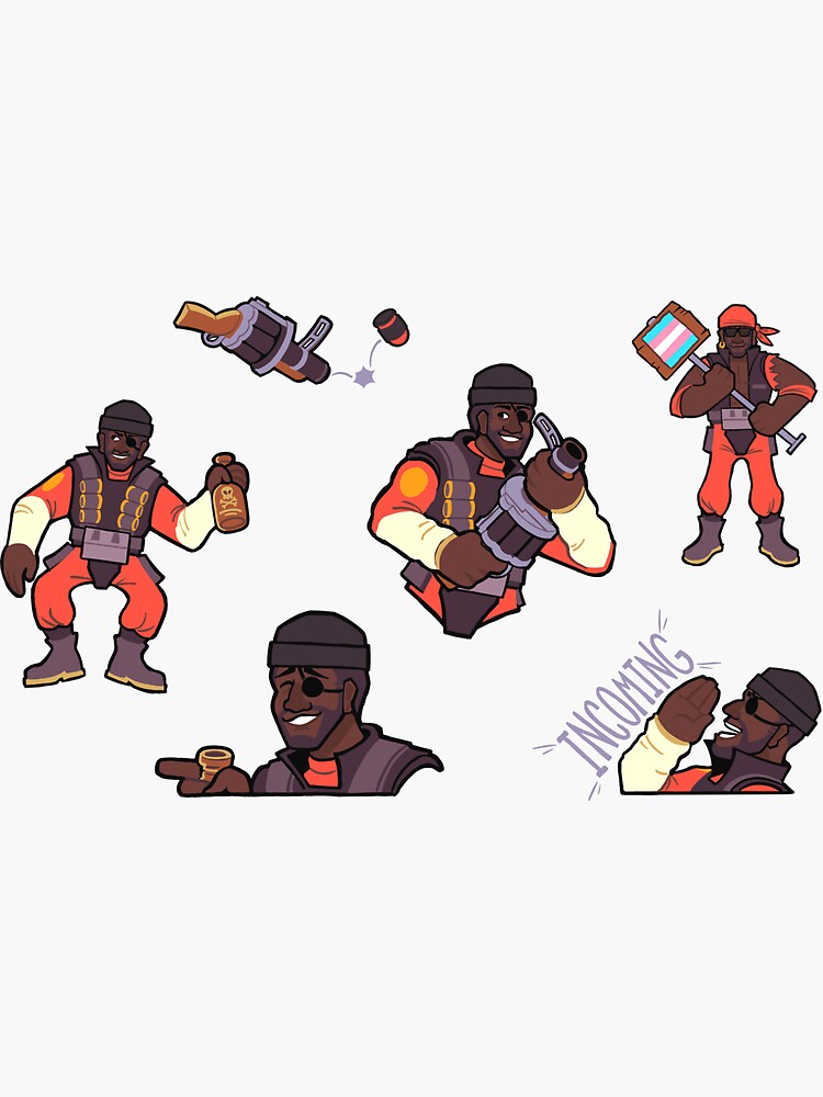 "Demoman TF2" Sticker for Sale by Wendy Morrison | Redbubble