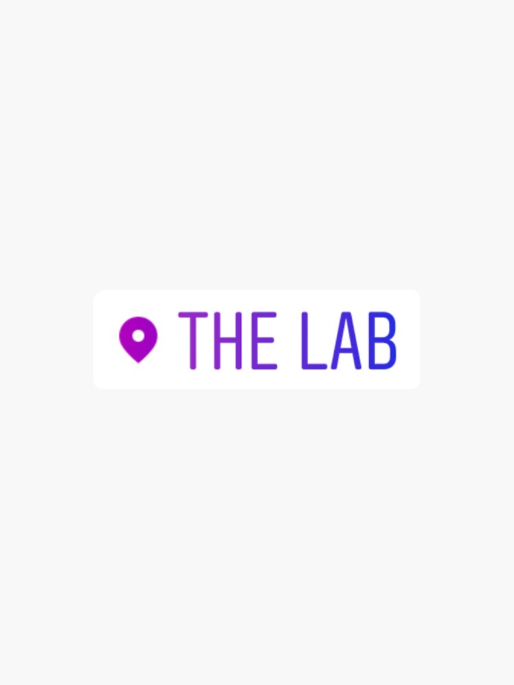 "The Lab Location" Sticker for Sale by awess19 | Redbubble