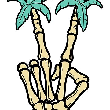 "Skeleton Finger Palm Tree" Art Board Print for Sale by LakesCollective ...