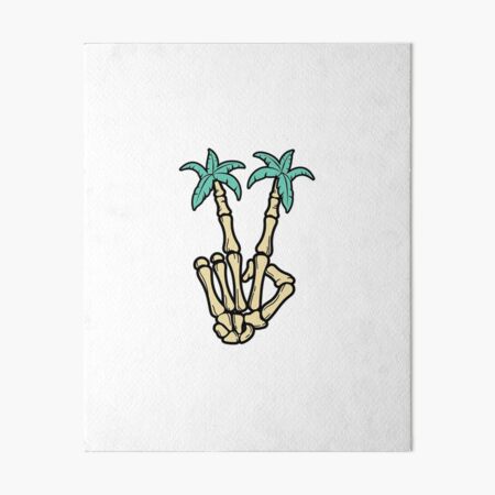 "Skeleton Finger Palm Tree" Art Board Print for Sale by LakesCollective ...
