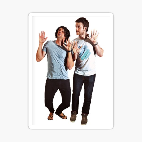 "HAMISH AND ANDY " Sticker for Sale by mackenzie-grace | Redbubble