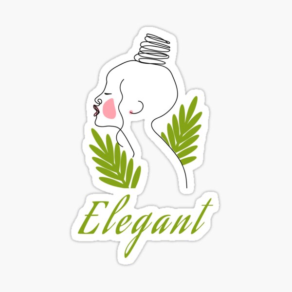 "elegant" Sticker for Sale by QuoteMeApp | Redbubble