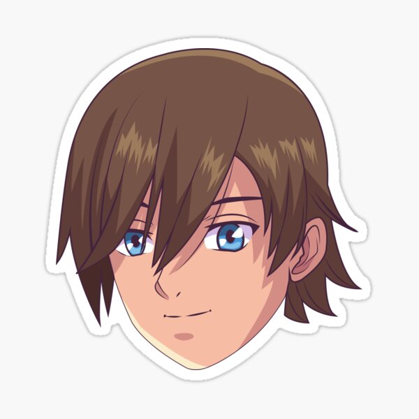 "Cute Anime Boy" Sticker by LakesCollective | Redbubble