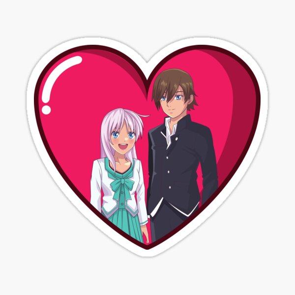 "Cute Anime Couple" Sticker by LakesCollective | Redbubble