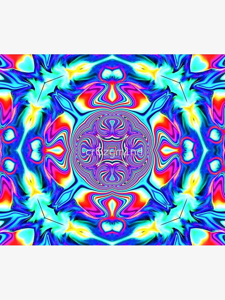 "Psychedelic tiles 3." Tapestry for Sale by cr6zym1nd | Redbubble