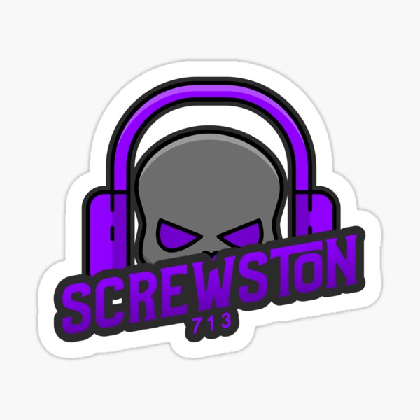 "SCREWSTON 713..." Sticker by mademan3 | Redbubble
