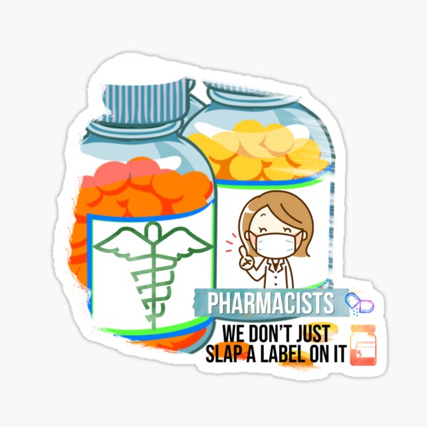 "Pharmacist " Sticker for Sale by diysim | Redbubble