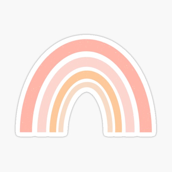 "Pastel Rainbow" Sticker for Sale by designbykaitlin | Redbubble