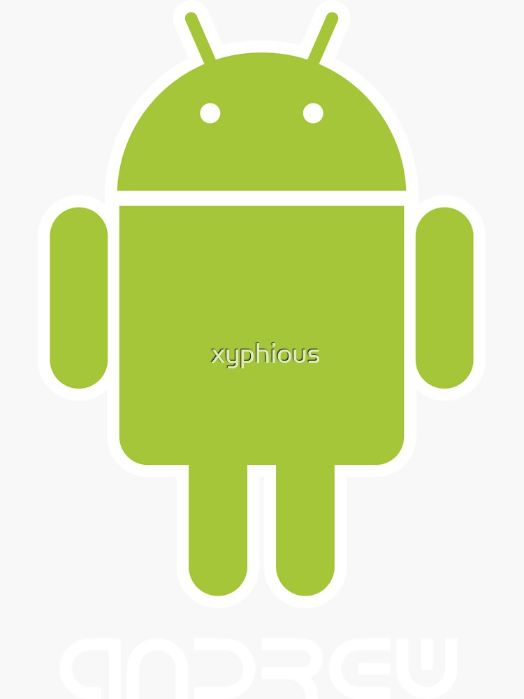 "Andrew/Android" Sticker for Sale by xyphious | Redbubble