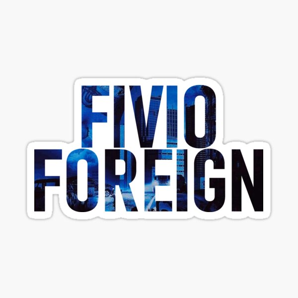 "Fivio Foreign - 800 BC" Sticker for Sale by SilvaDesigns | Redbubble