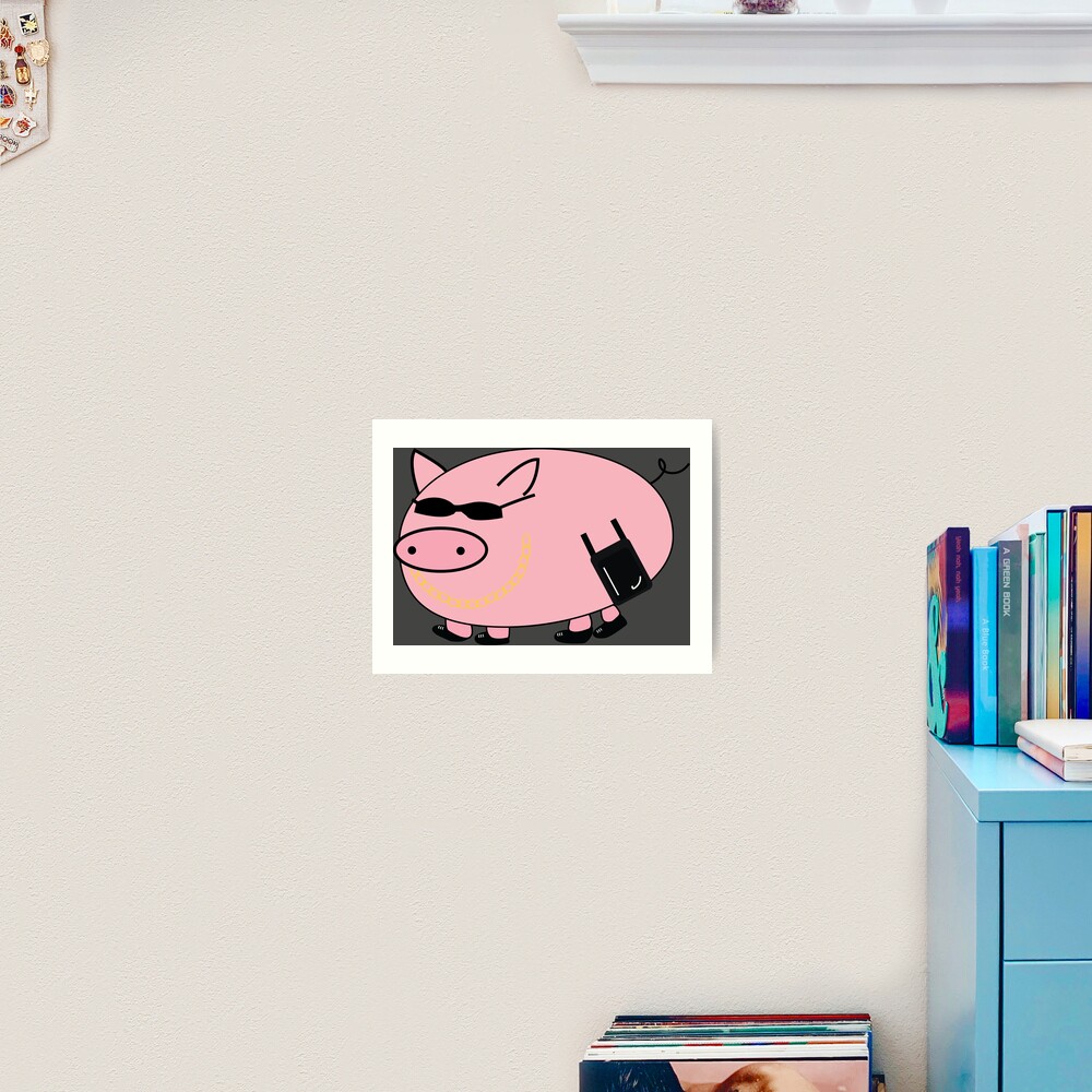 "Eshay Pig" Art Print for Sale by StefanCgraphics | Redbubble
