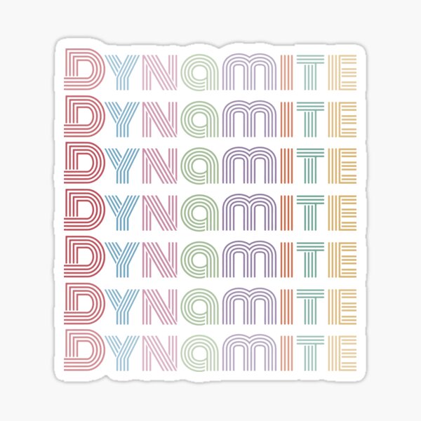 "Dynamite" Sticker for Sale by seilabona | Redbubble