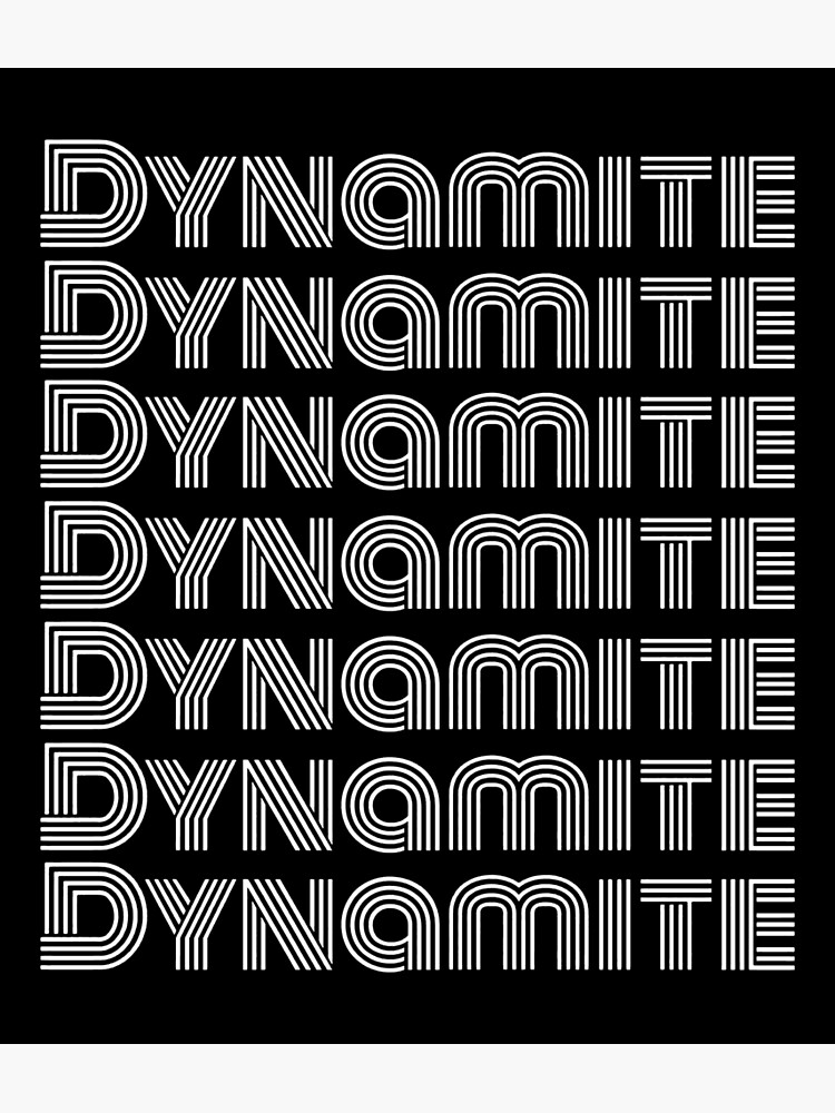 "Dynamite" Poster for Sale by seilabona | Redbubble