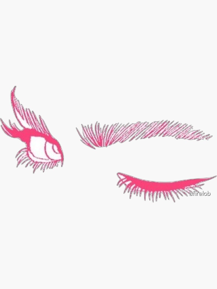"wink" Sticker by afirelob | Redbubble