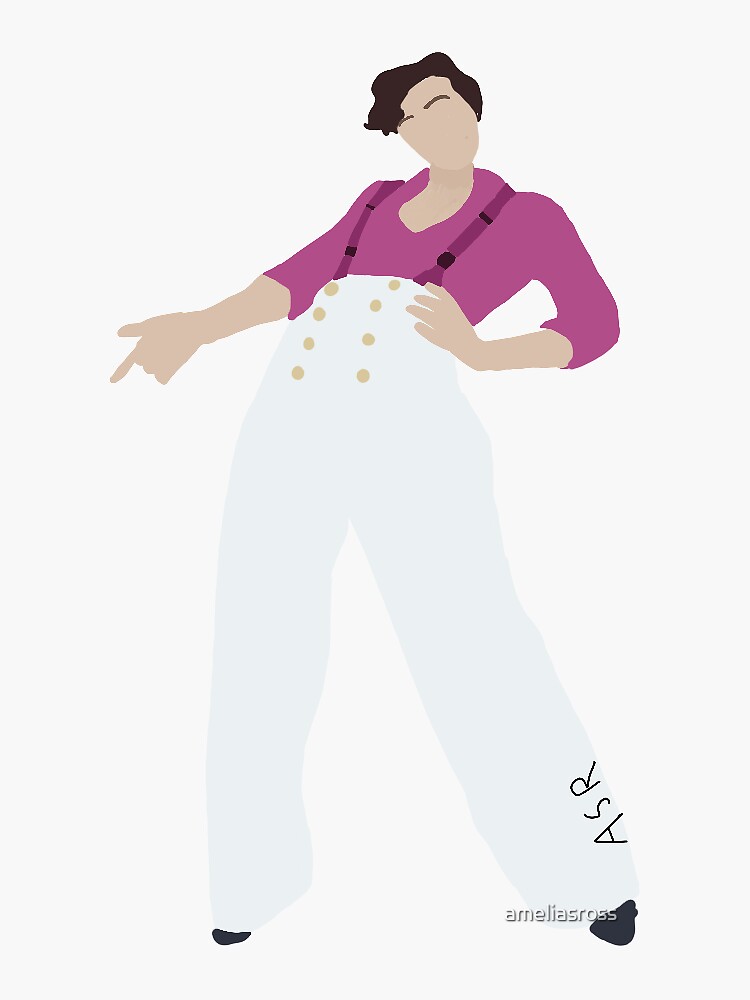 "Harry Styles Fine Line" Sticker by ameliasross | Redbubble