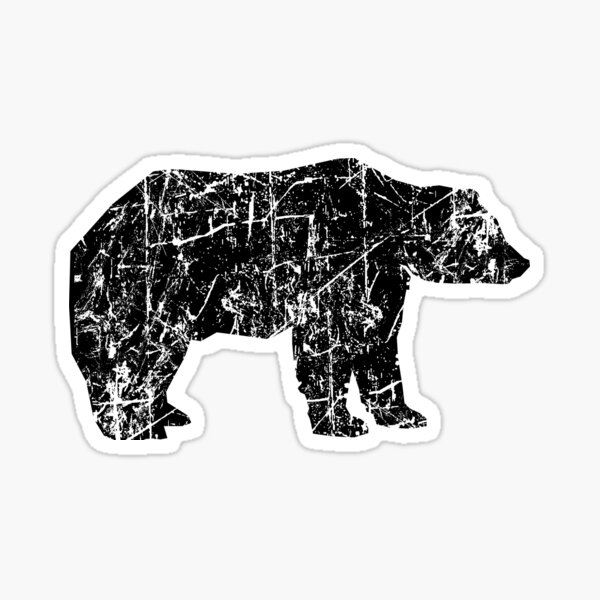 "Amazing design of a vintage bear design " Sticker for Sale by Gianvivi ...