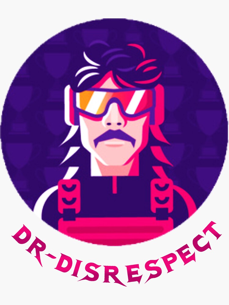 "Dr disrespect" Sticker for Sale by AndrewPlus | Redbubble