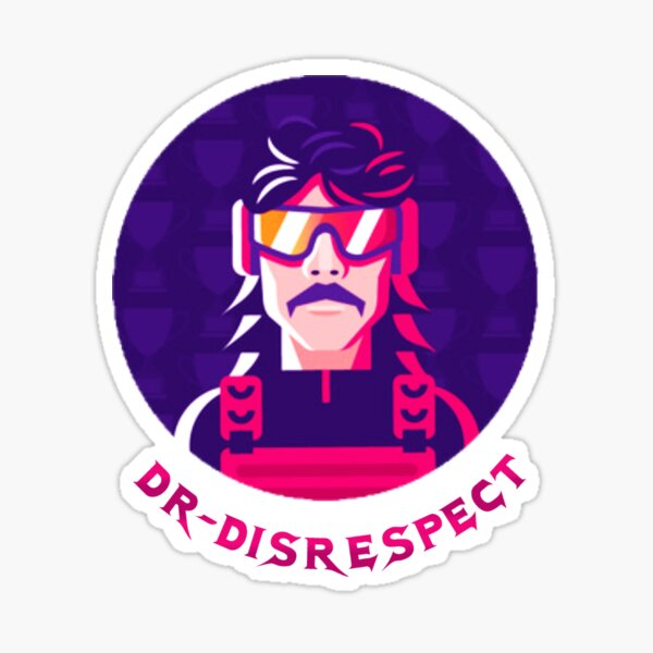"Dr disrespect" Sticker for Sale by AndrewPlus | Redbubble