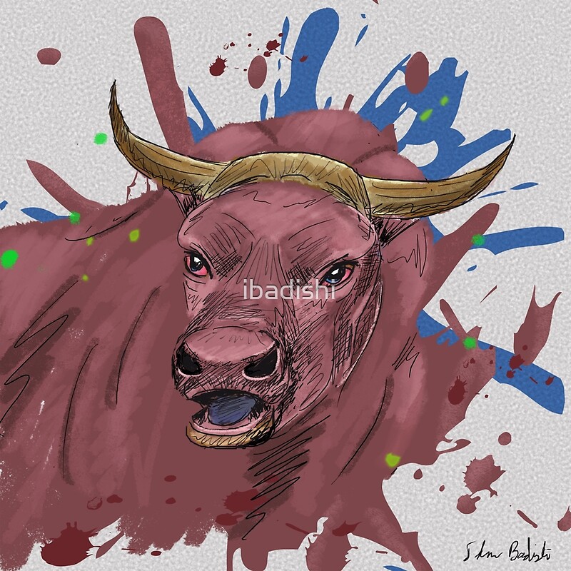 "Red Bull - Semi Abstract Doodle on Steroids" by ibadishi | Redbubble