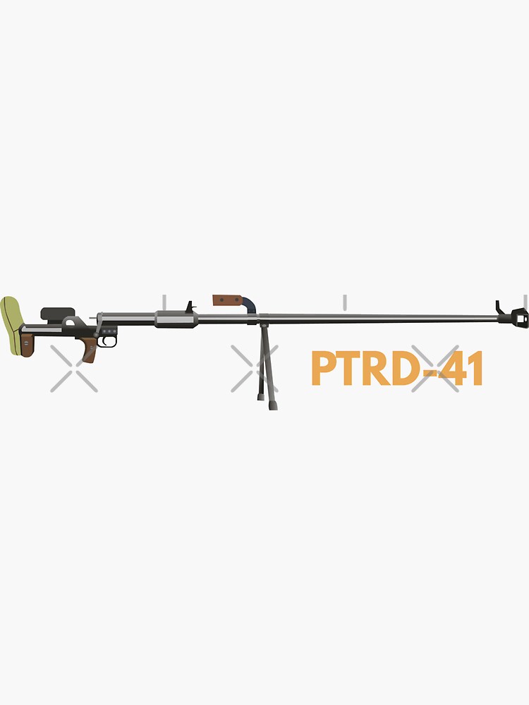 "Soviet WW2 PTRD-41 Anti-Tank Rifle" Sticker by NorseTech | Redbubble