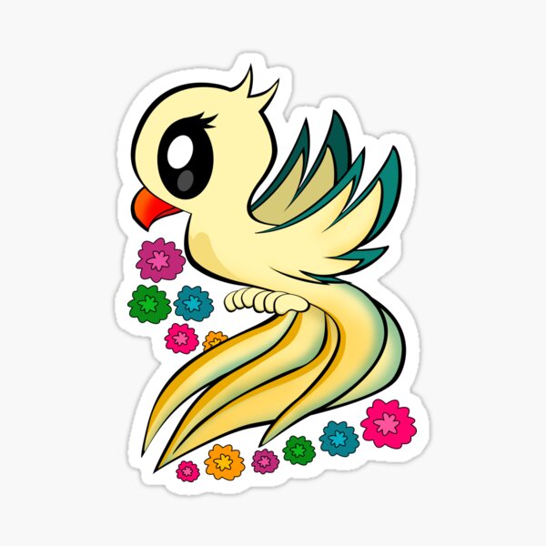 "Yellow Bird" Sticker for Sale by lemartist17 | Redbubble