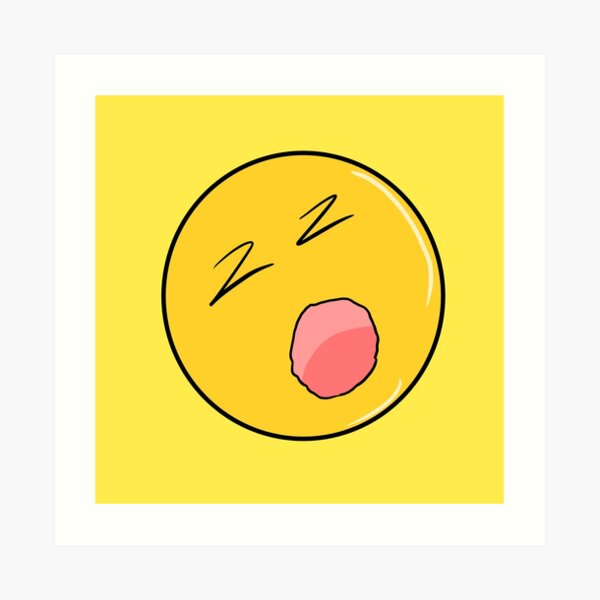 "Just wake up emoji " Art Print for Sale by Pixel-gor | Redbubble
