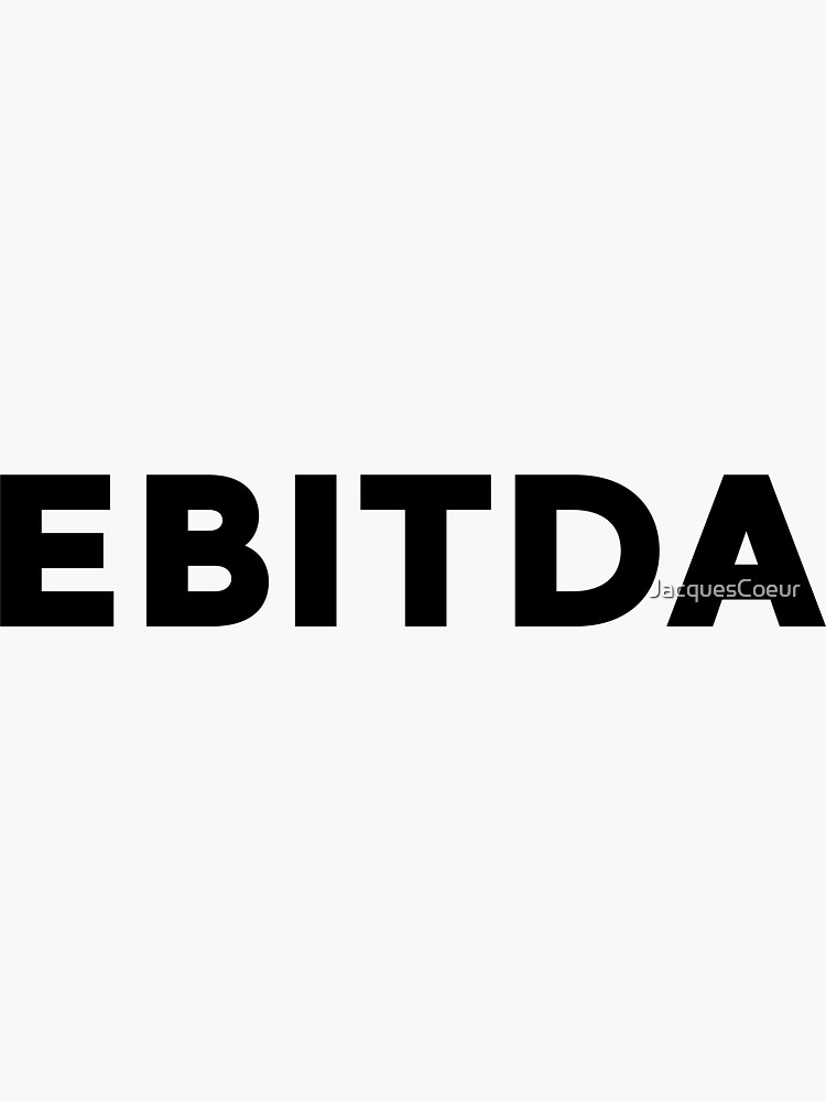 "EBITDA" Sticker for Sale by JacquesCoeur | Redbubble