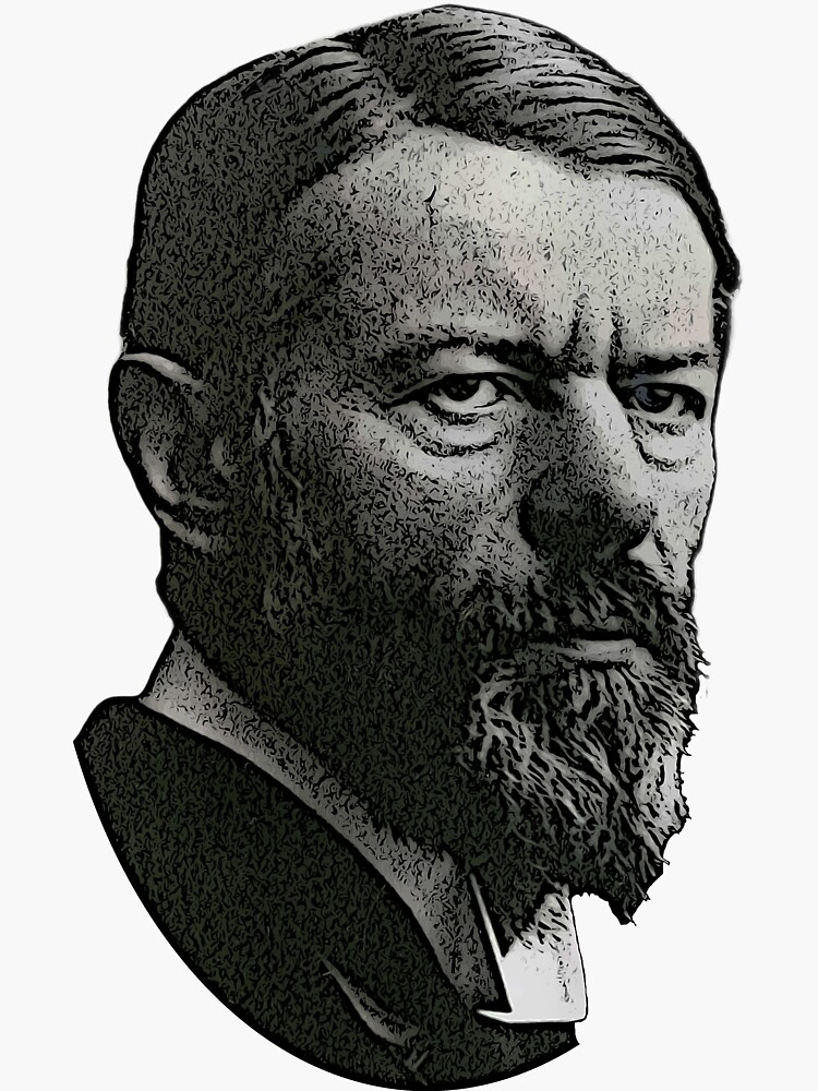 "Max Weber" Sticker by historywardrobe | Redbubble