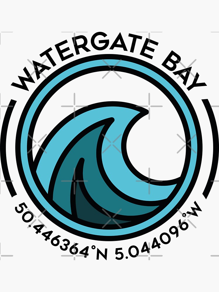 "Watergate Bay" Sticker for Sale by mcanterb | Redbubble