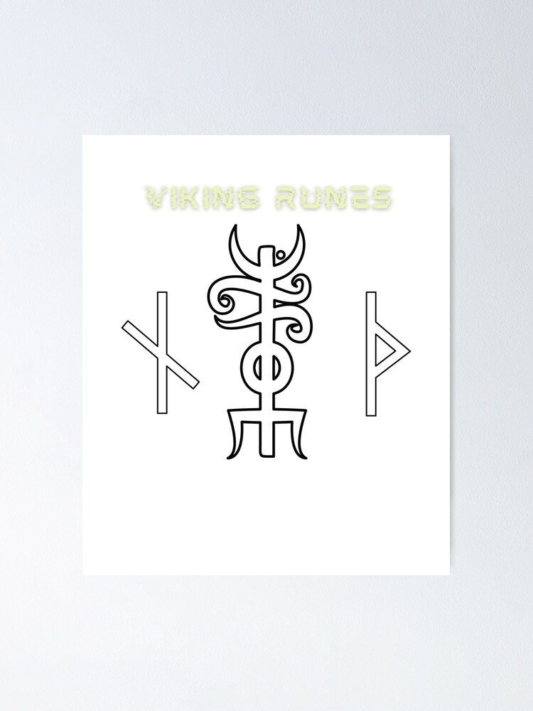 "Viking runes" Poster by ALINNAN789 | Redbubble