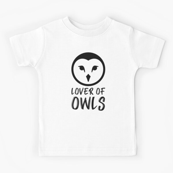 "Lover of Owls Stoic Owl Face" Kids T-Shirt for Sale by javes93 | Redbubble