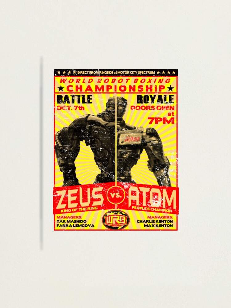 "Zeus vs. Atom" Photographic Print by superiorgraphix | Redbubble