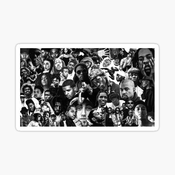 "Hip Hop Rap" Sticker for Sale by iambbry | Redbubble
